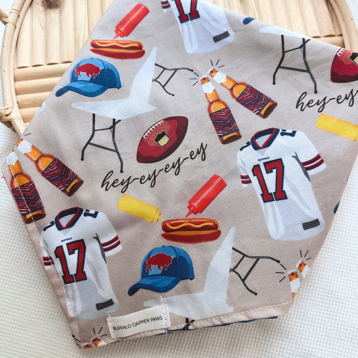 Buffalo Tailgate Dog Bandana | Buffalo Dapper Paws