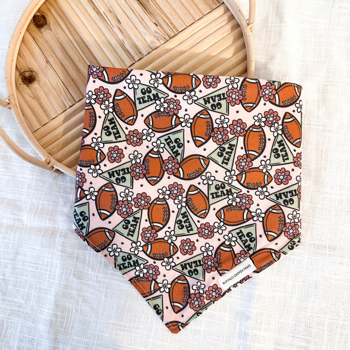Go Team Dog Bandana – Buffalo Dapper Paws
