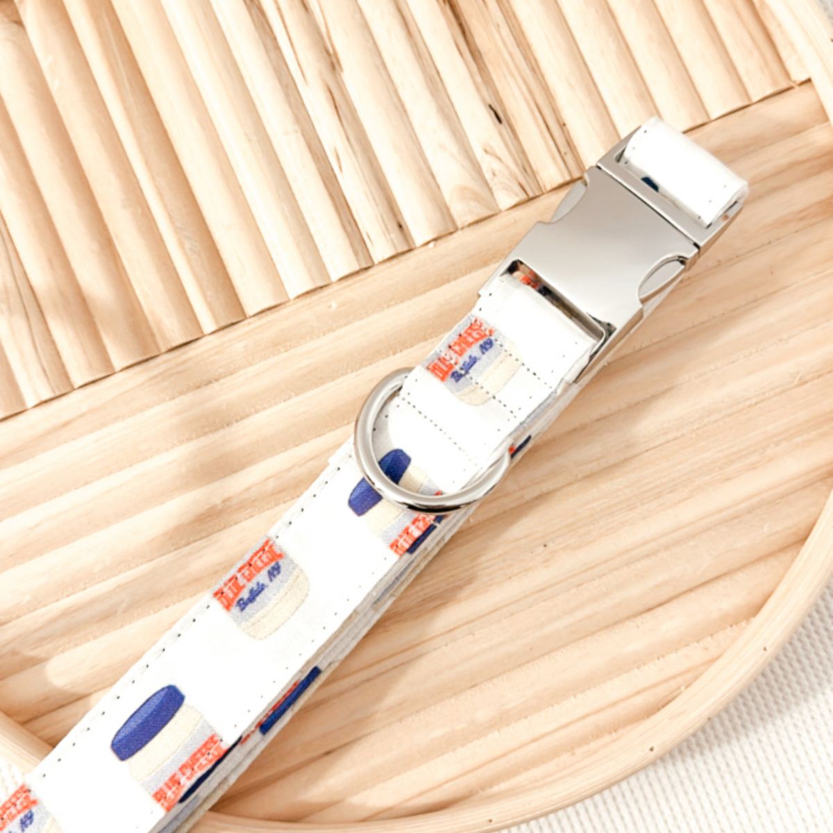 Blue Cheese Silver Dog Collar | Buffalo Dapper Paws