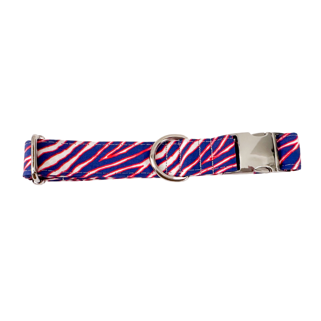 Silver Zubaz Dog Collar | Buffalo Dapper Paws