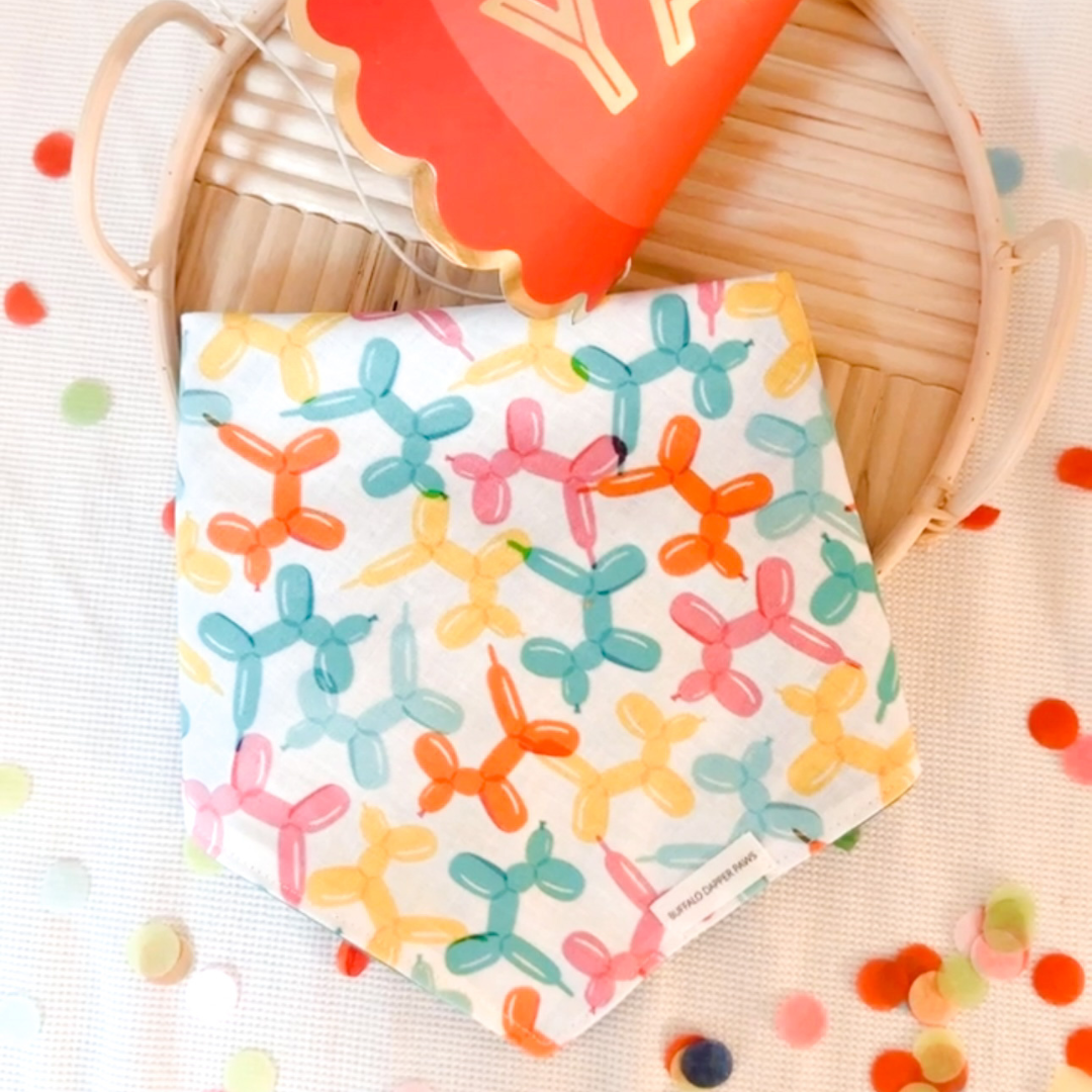 Birthday Pups Dog Bandana | Buffalo Dapper Paws