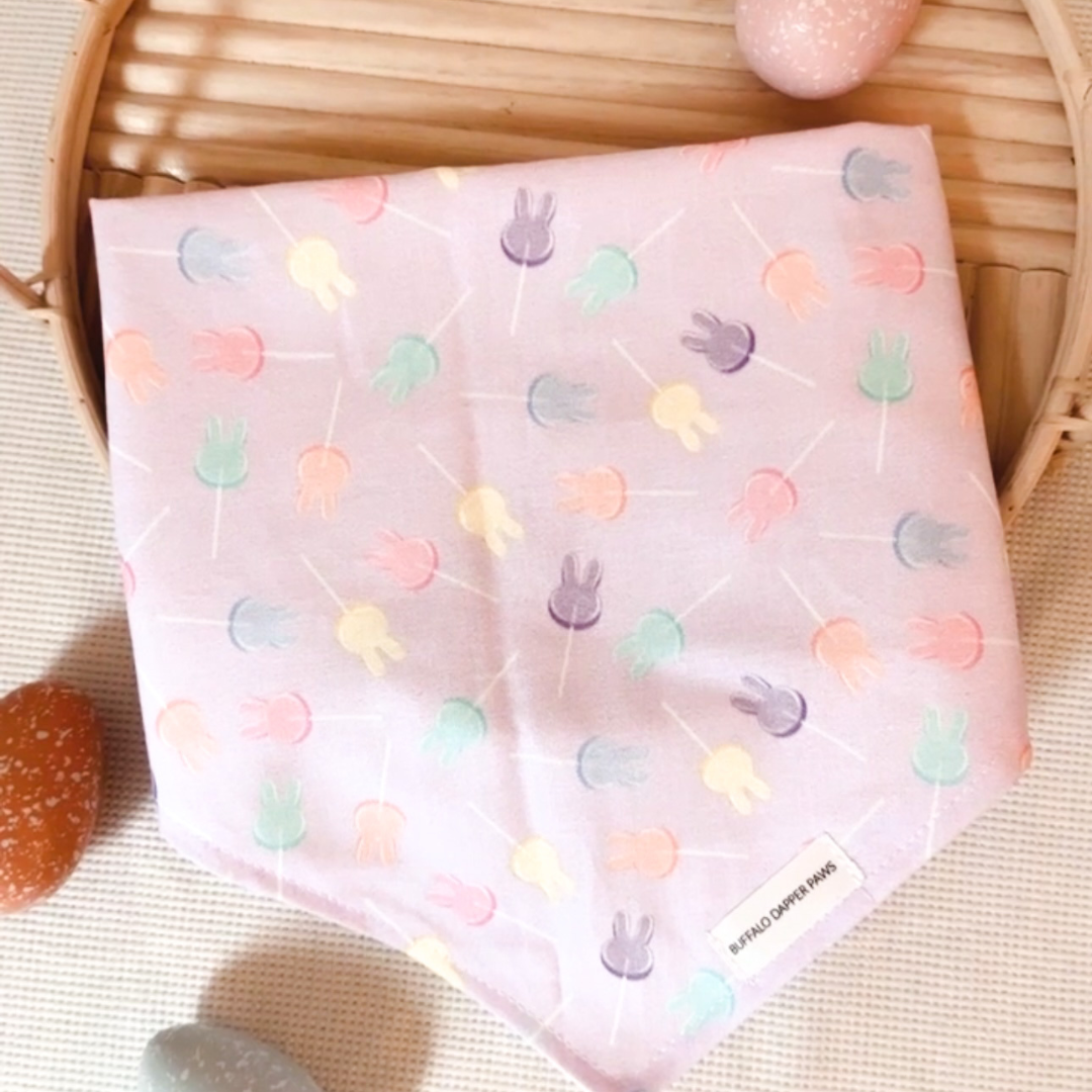 Bunny Pops Bandana – Buffalo Dapper Paws