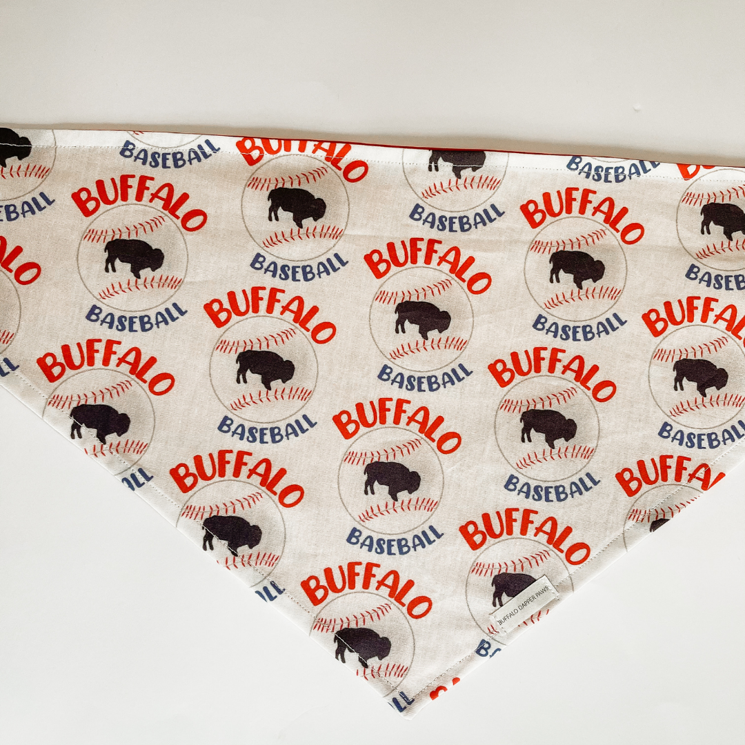 Buffalo Baseball Bandana – Buffalo Dapper Paws