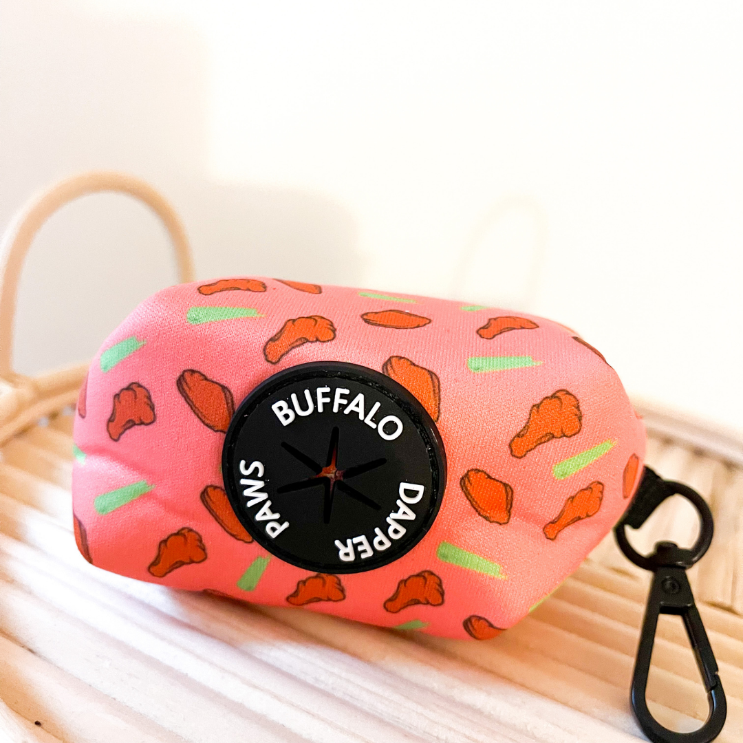 Pink Chicken Wing Poop Bag Holder – Buffalo Dapper Paws